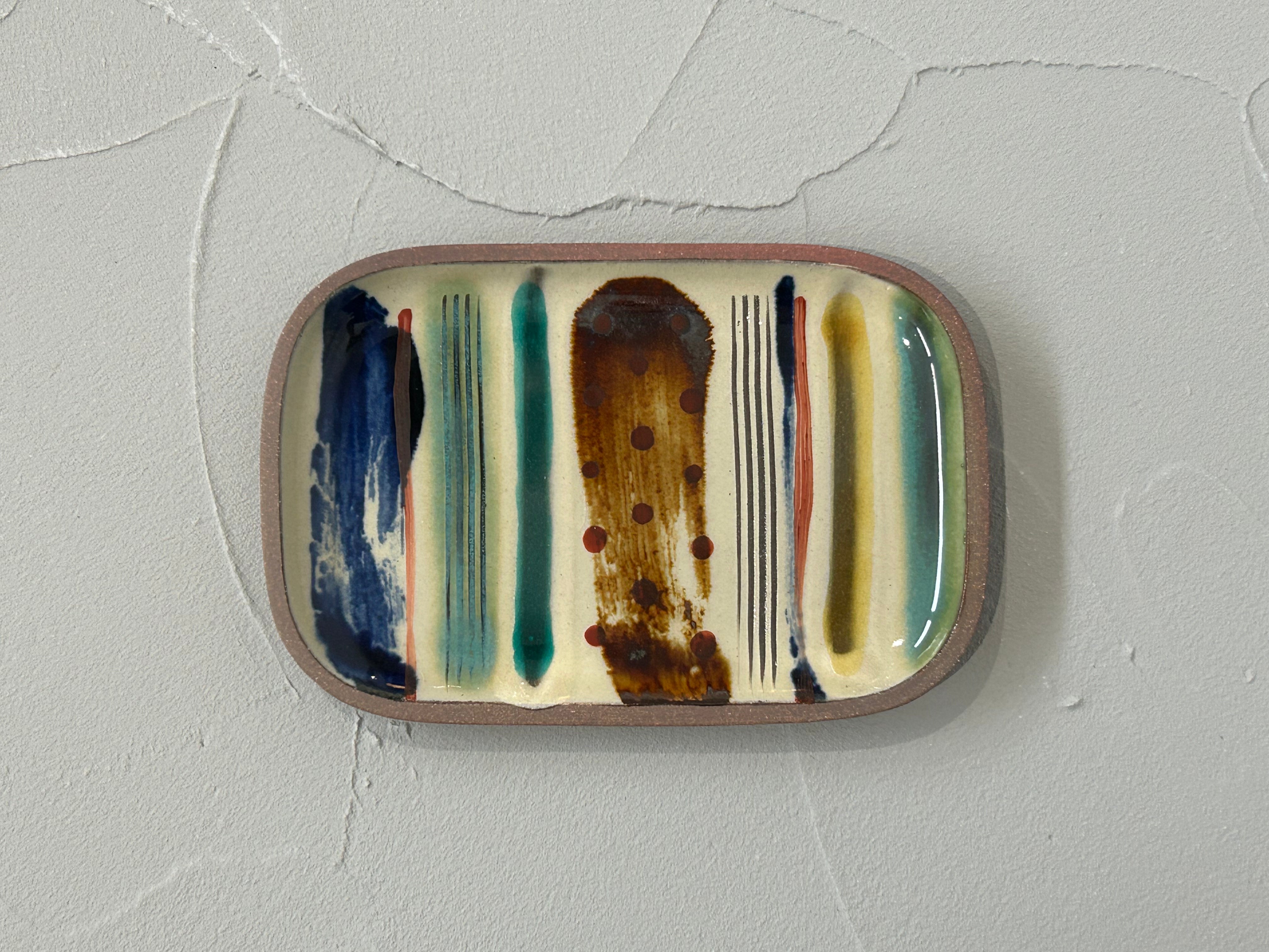 【一翠窯】 issui pottery 角皿 小 ストライプ/HK00194 – ジェネラルストア 百代